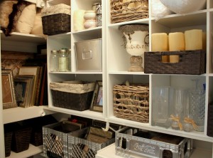 Organizing a Junk Closet with Cube Storage Units