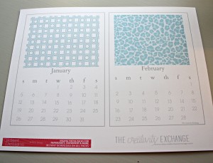 Free Printable 2014 Chic Desktop Calendar..