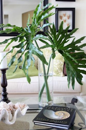 Easy Decorating with Palm Fronds, Branches and Greenery