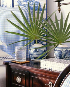 Easy Decorating with Palm Fronds, Branches and Greenery