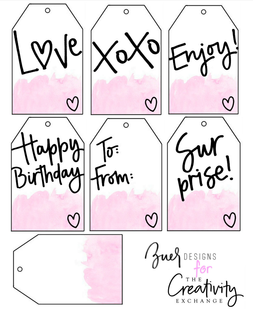 Free Printable Gift Tags and Wrap Paper
