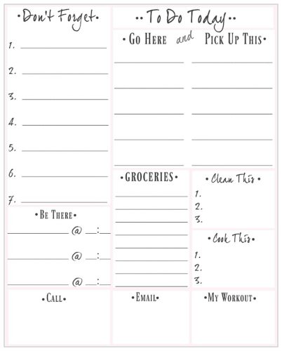 Customizable and Free Printable To Do List that You Can Edit