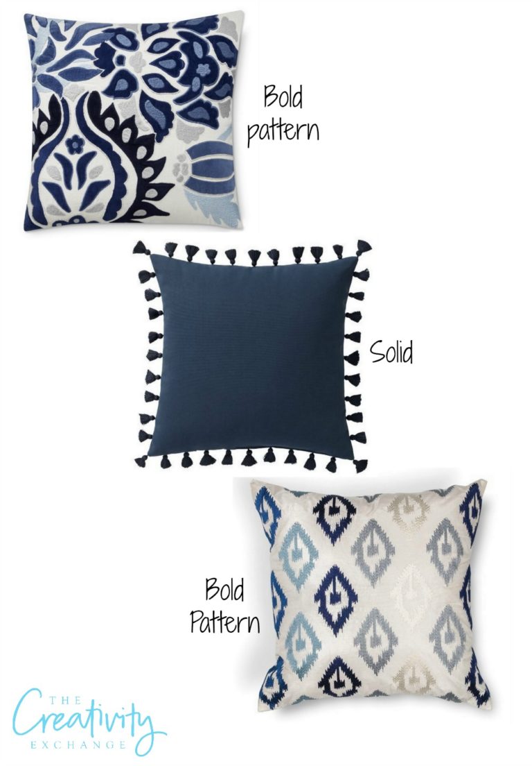 Mixing Pillow Patterns and Colors: Moody Monday